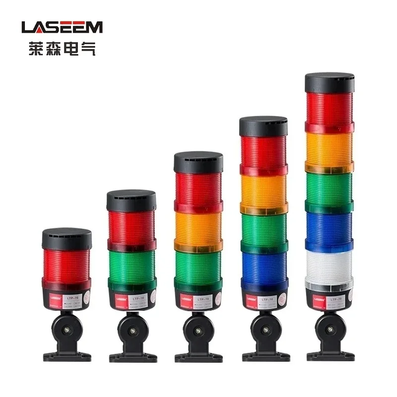 Safety-Stack-Lamp-Industrial-5layer-Stack-Light-LED-Signal-Tower-Caution-Light-Foldable-Warning ...