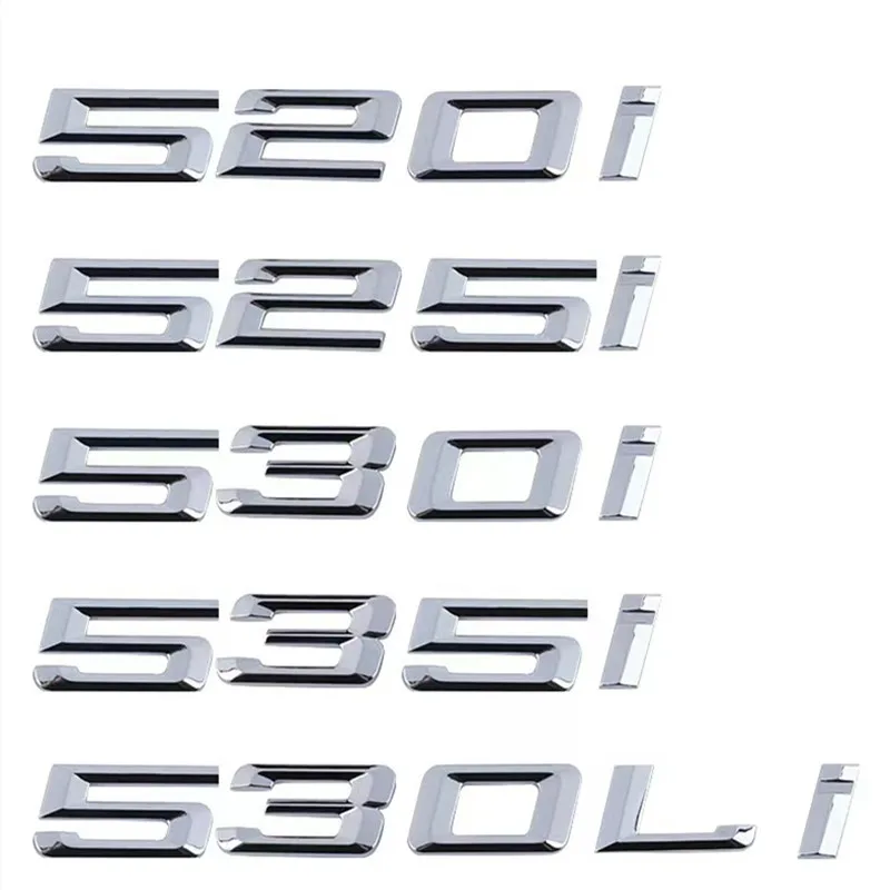 3D-Car-Trunk-Emblem-Logo-Badge-For-BMW-Lettering-520i-525i-535i-540i ...