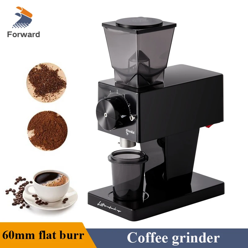 Mini-Coffee-Grinder-60mm-Flat-Burr-Electric-Coffee-Mill-Machine ...
