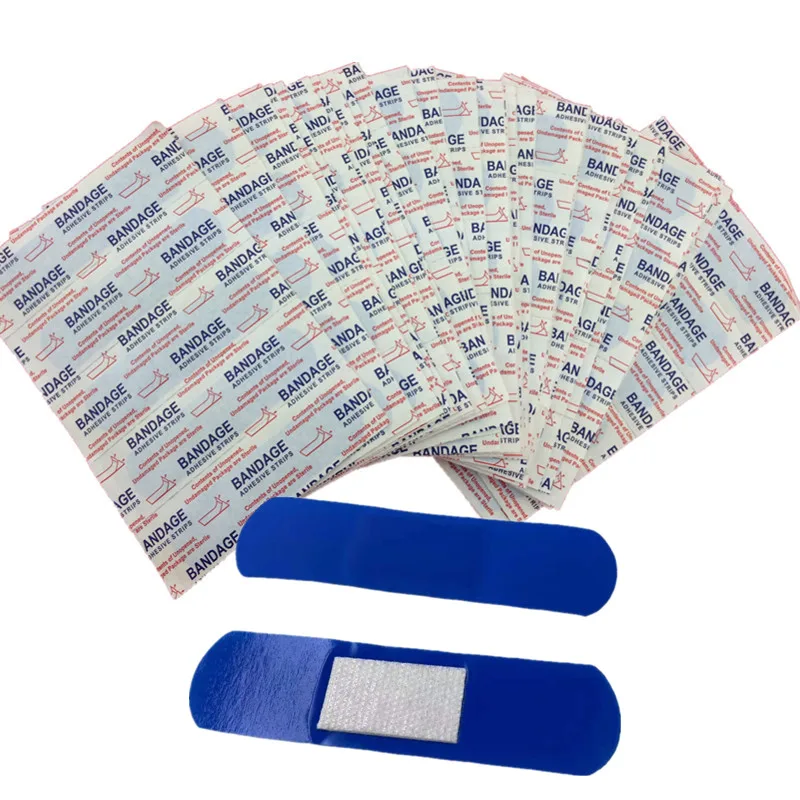 100pcs-set-Blue-Metal-Detectable-Band-Aid-for-Cook-Patch-Waterproof ...