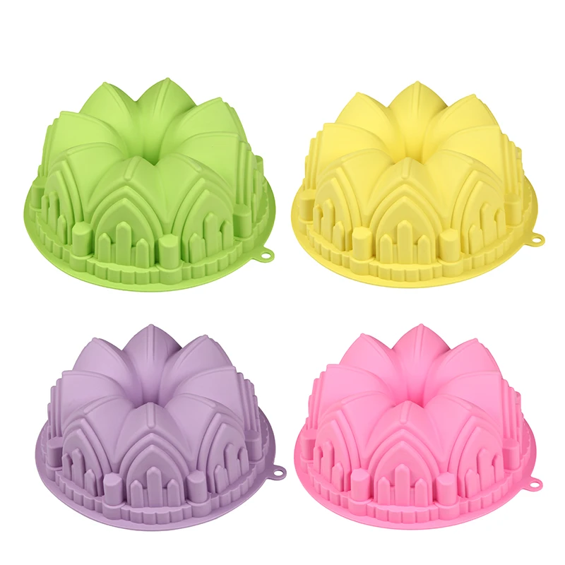 Castle-shape-Silicone-Cake-Molds-Pastry-Set-Non-Stick-Mousse-Mould ...