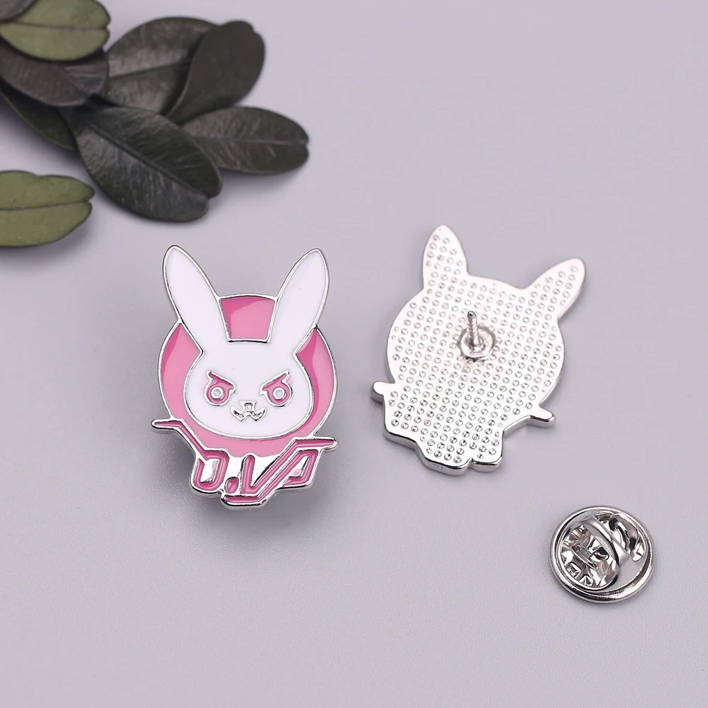 Overwatch-Game-Dva-Rabbit-Bunny-Metal-Pin-Pink-Trendy-Jewelry-Diva ...