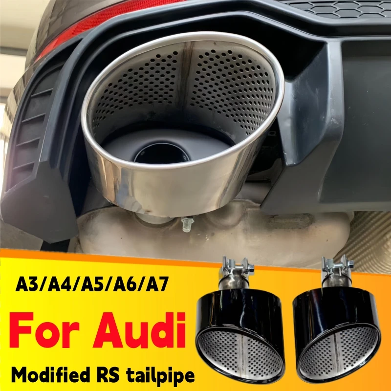 Car-Exhaust-Pipe-Exhaust-Tip-For-Audi-RS3-RS4-RS4-RS5-RS6-Car ...