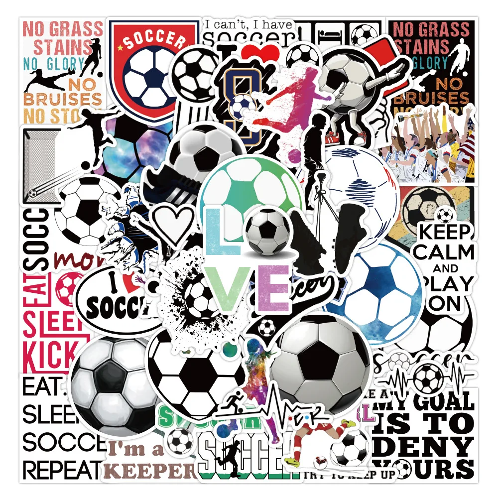 10-30-50pcs-Football-Soccer-Stickers-Aesthetic-Sports-Graffiti-Decals ...