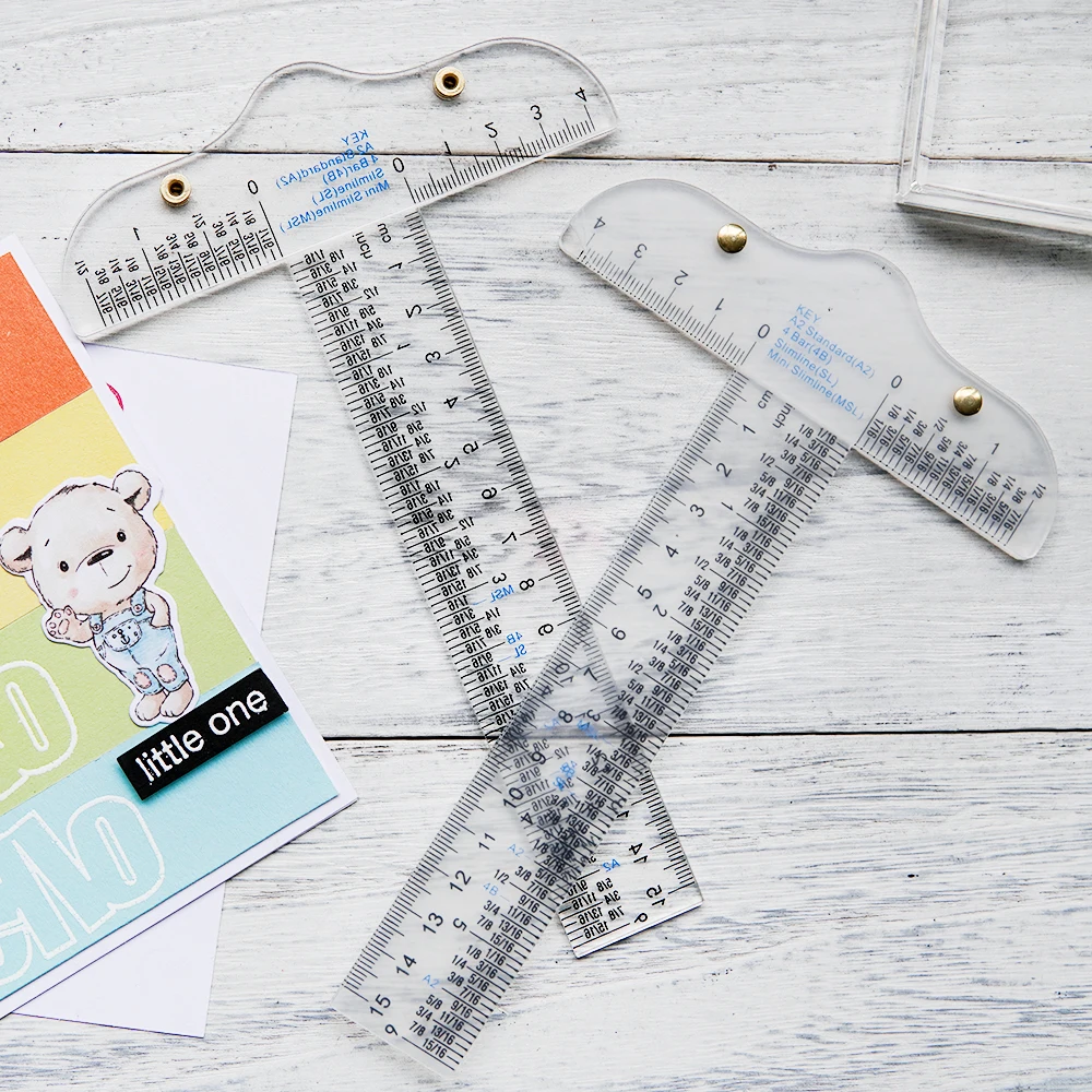 Clear-Acrylic-T-Square-Ruler-For-Scrapbooking-Reference-Crafting-T ...