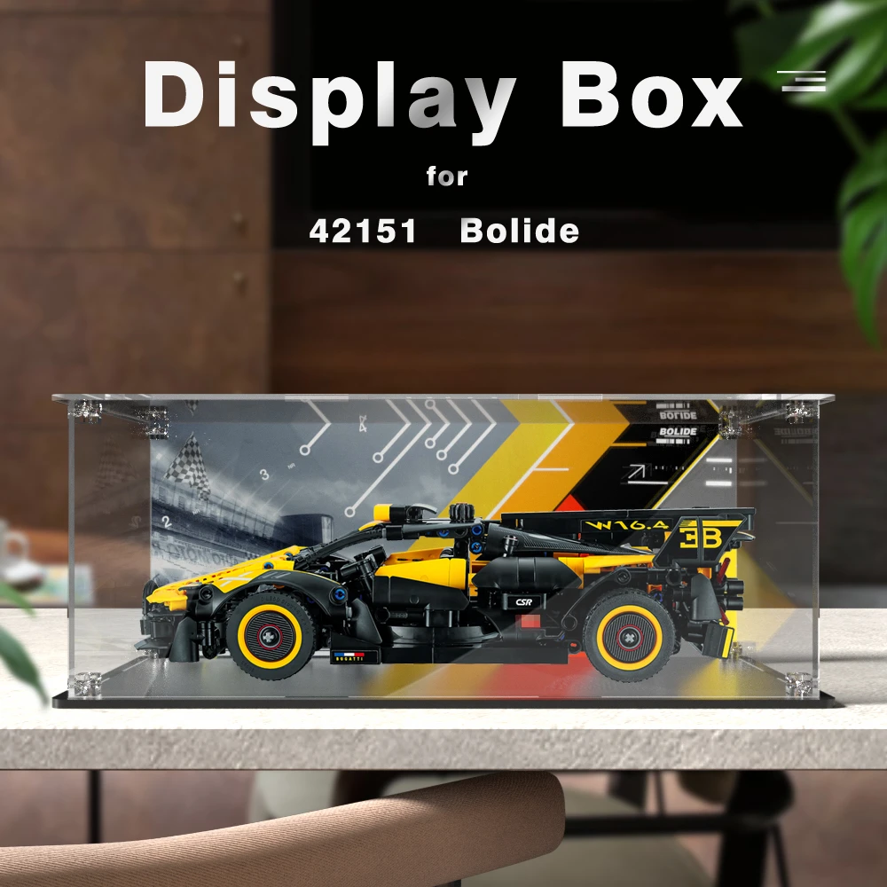 Acrylic Display Box For Lego 42151 Bugatti Bolide Dustproof Clear Display Case (lego Set Not ...