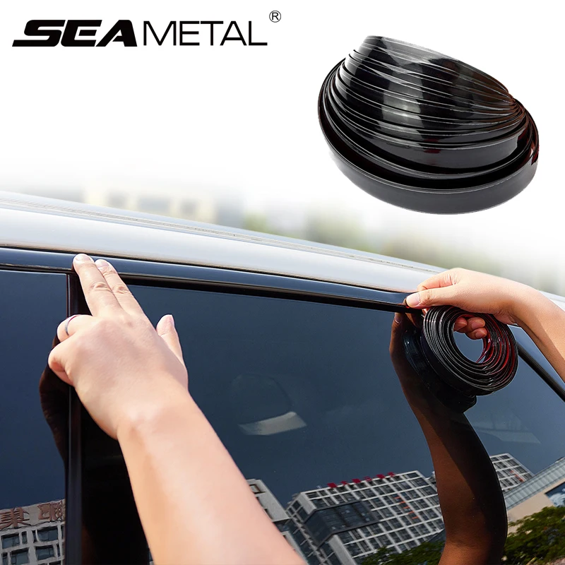 SEAMETAL-Car-Window-Edge-Protector-Decorative-Chrome-Strip-Non-Fading ...