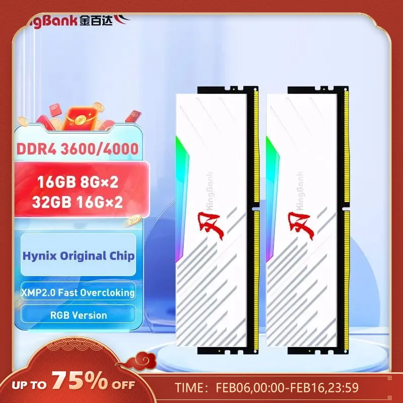 Memoria-Kingbank-SHARP-BLADE-DDR4-RGB-3600MHZ-4000MHZ-8GBx2-16GBx2 ...