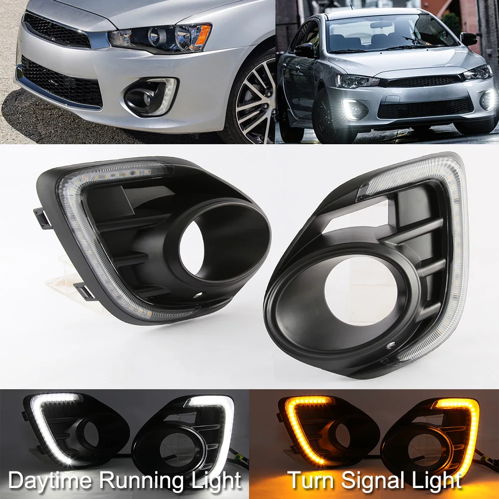 For-Mitsubishi-Lancer-2016-2017-2018-Daytime-Running-Lights-LED-Front ...