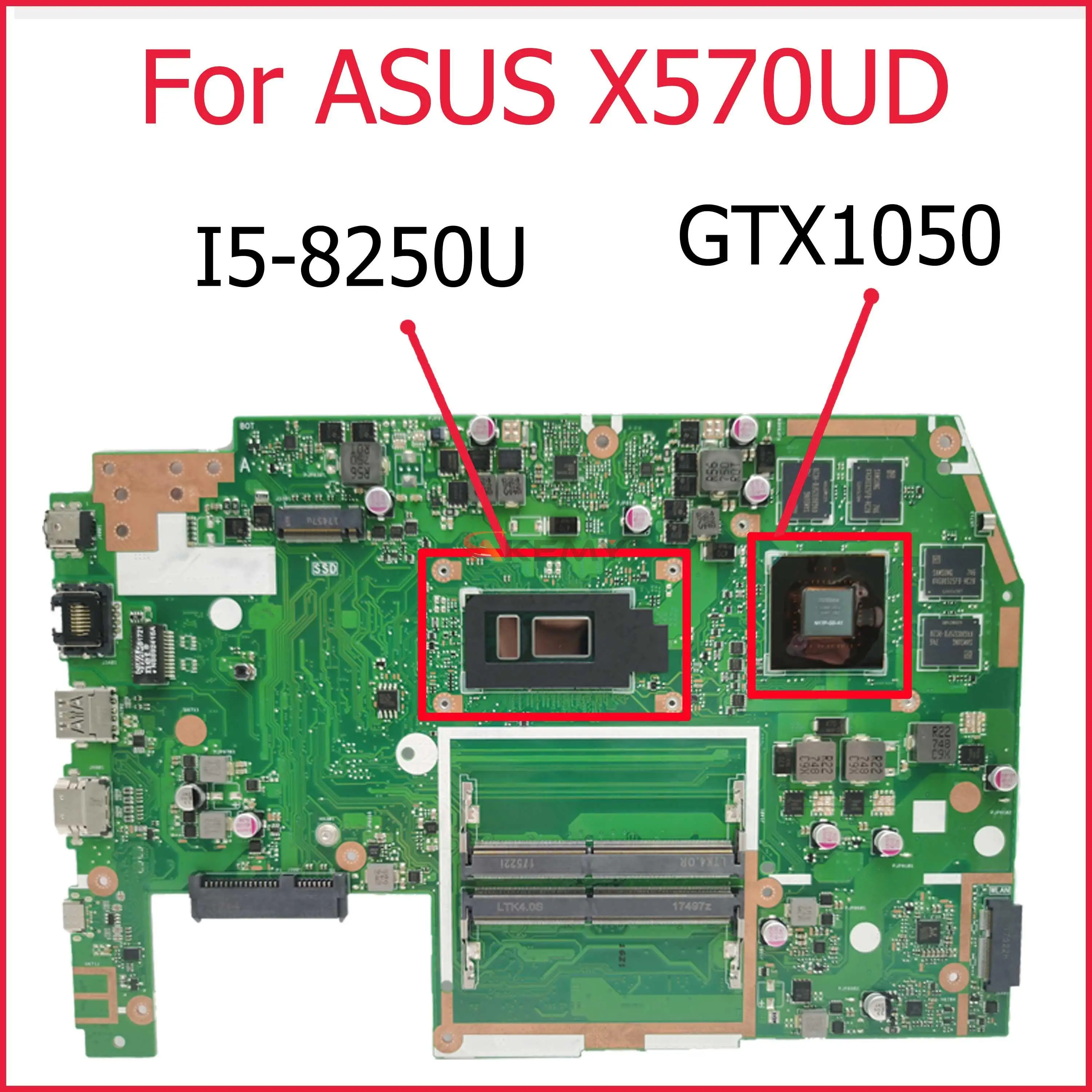 Placa base original X570UD para portátil ASUS TUF, X570U, X570UD ...