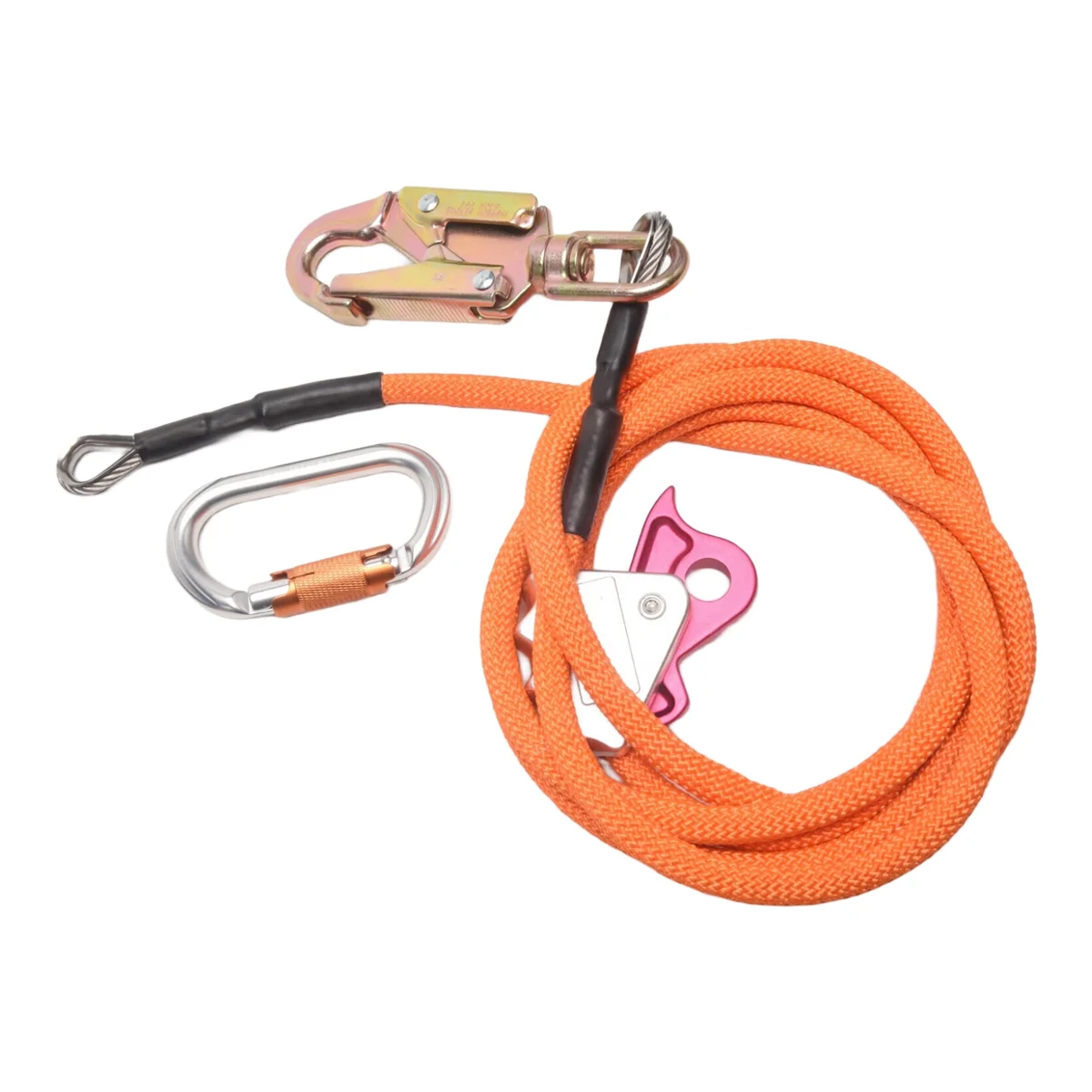 A50U Steel Wire Core Flip Line Kit Adjustable Climbing Positioning Rope ...