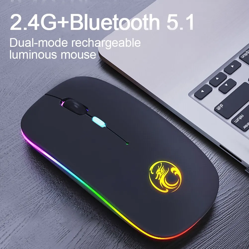 IMICE-RGB-Wireless-Mouse-E-1300-Computer-Silent-LED-USB-Mouse-Rechargeable-Ergonomic-Laptop-Pc10 ...