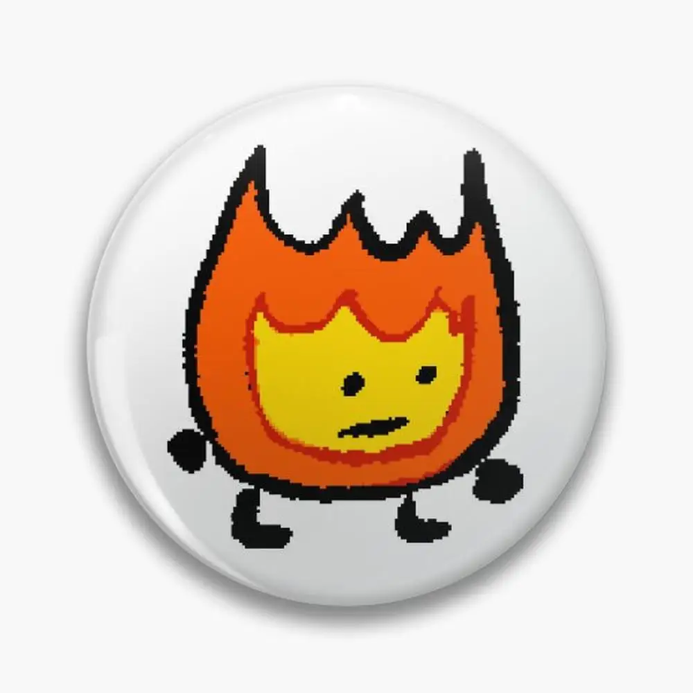BFDI Firey Pin Buttons Brooches Jewelry Accessory Customize Brooch ...