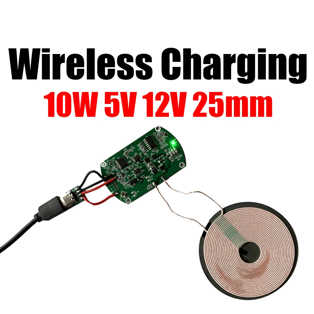 25mm-distance-Qi-10W-Fast-Charger-USB-TYPE-C-5V-12V-Wireless-Charging ...
