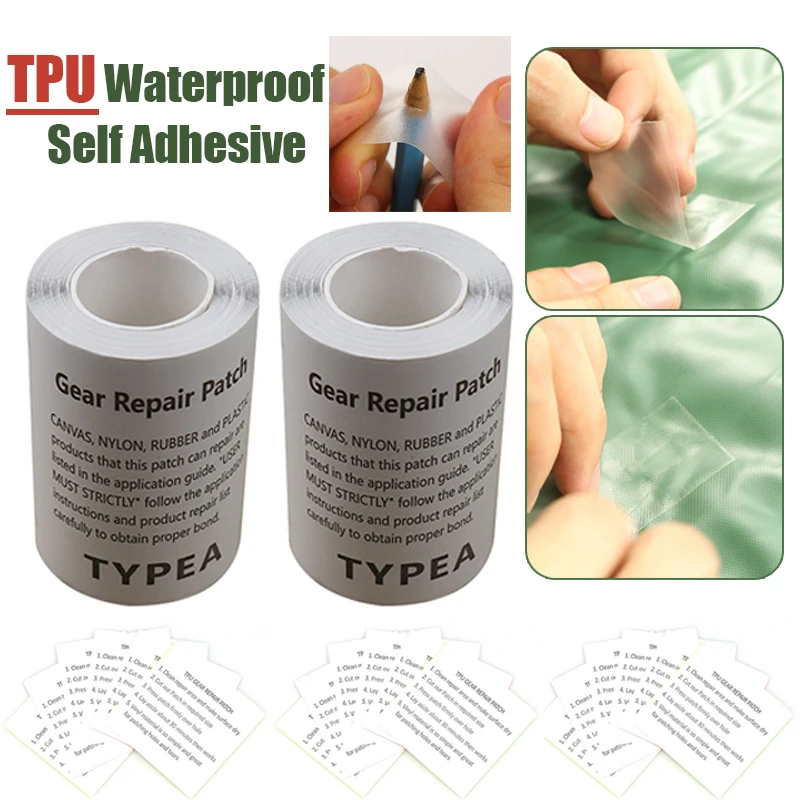 TPU-Waterproof-Self-Adhesive-Nylon-Sticker-Cloth-Patches-Tent-Jacket ...