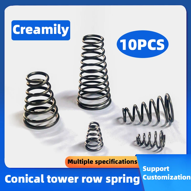 Creamily-10PCS-Taper-Pressure-Spring-Tower-Springs-Conical-Cone ...