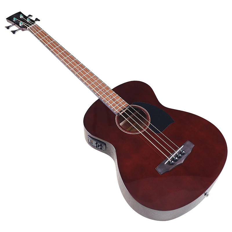 4 Strings Mini Electric Acoustic Bass Guitar 43 Inch Full Size Design ...