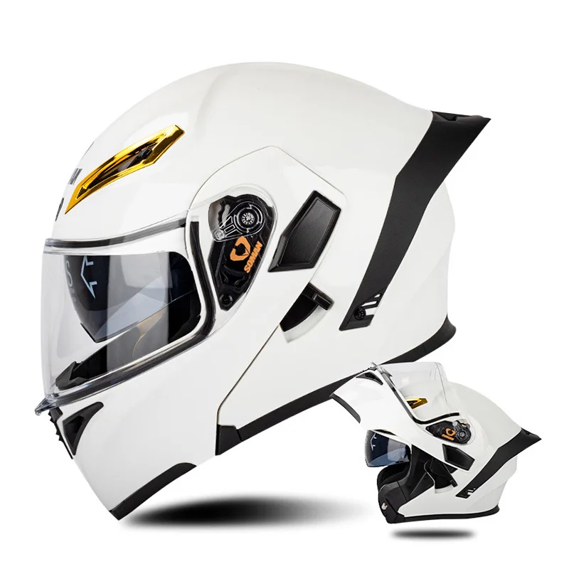 Full-Face-Dual-Visor-Helmet-DOT-Approved-Full-Face-Flip-Up-Helmet ...
