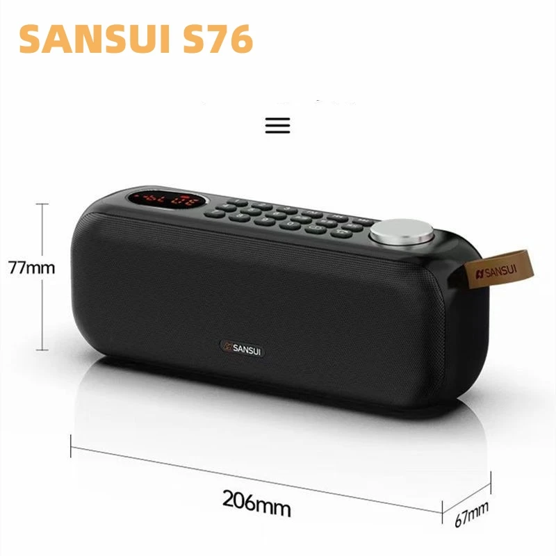 SANSUI-S76-Bluetooth-speaker-with-multifunctional-breakpoint-memory-FM ...