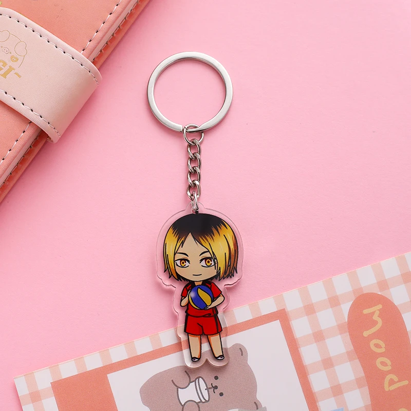 Cartoon-Volleyball-Boy-Key-Chain-Ring-Anime-Haikyuu-Keyring-Cute ...