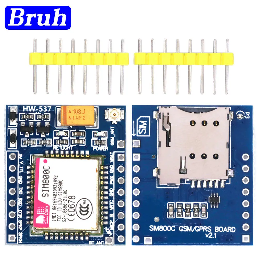 SIM800C GSM GPRS Module 5V/3.3V TTL Development Board IPEX With ...