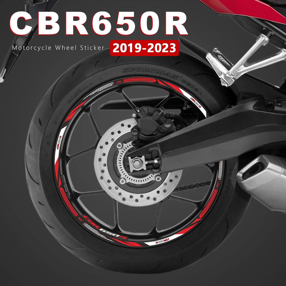 Motorcycle Wheel Stickers Waterproof Rim Decal CBR 650R 2023 for Honda ...