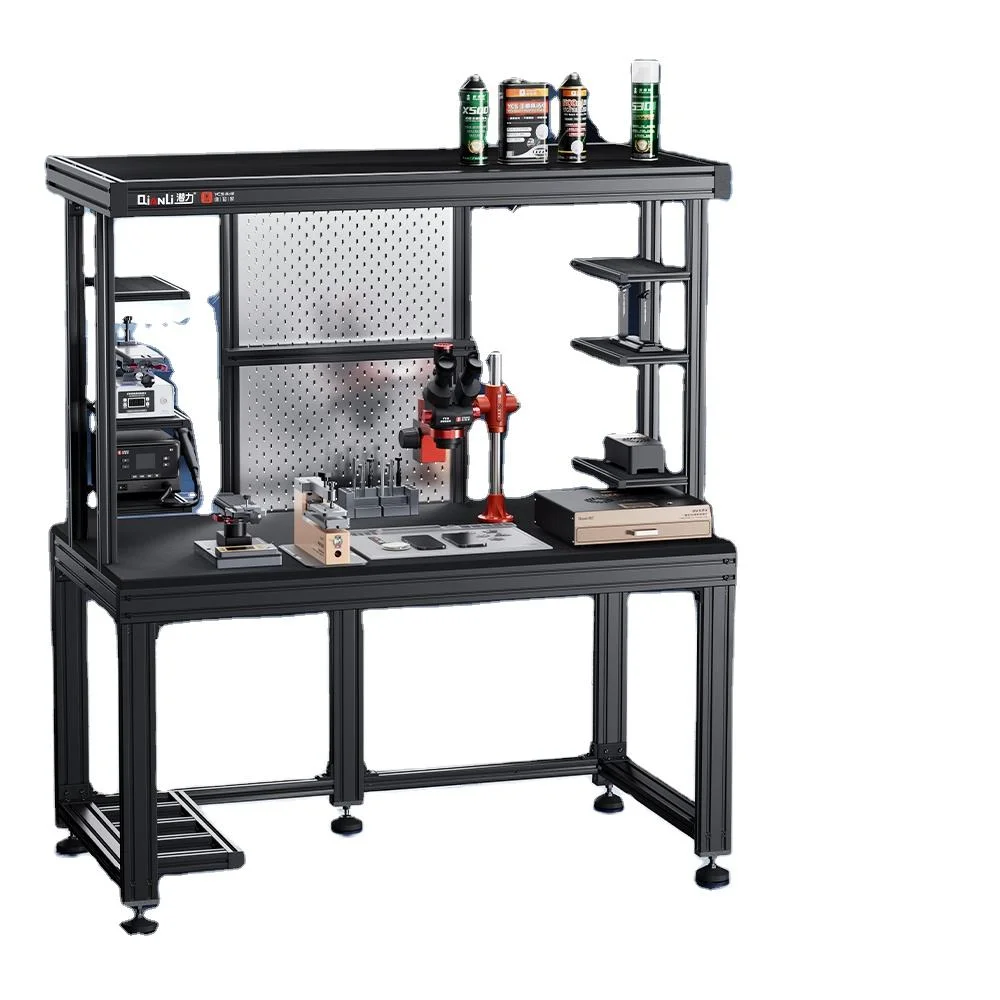 Qianli&YCS Aluminum Phone Repair Desk 1.5m 1.8m with LED Lighting and ...