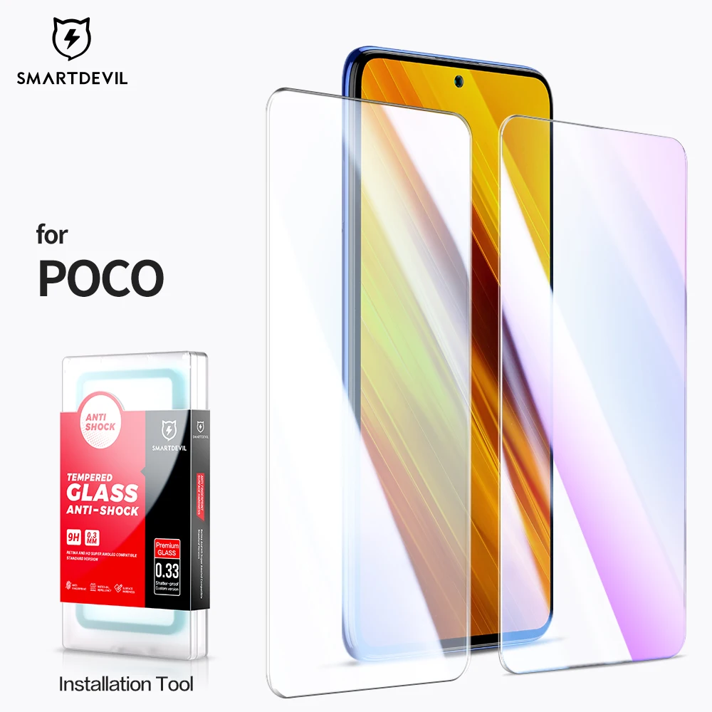 Smartdevil 2pcs Tempered Glass For Xiaomi Poco F3 X3 Pro Screen ...