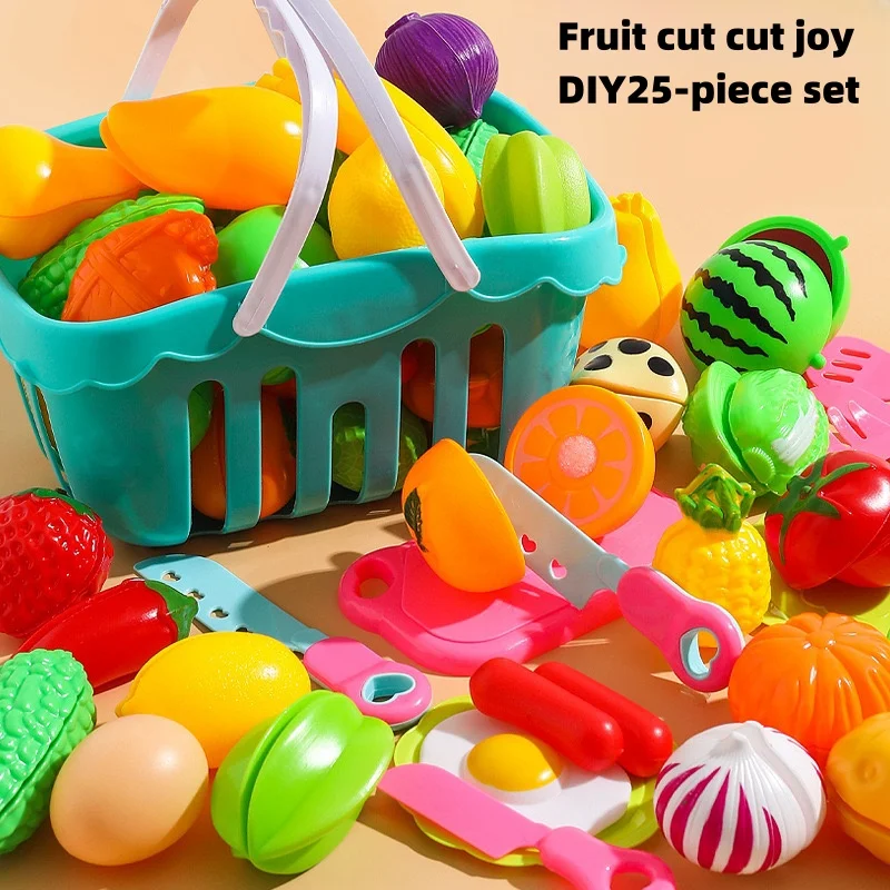 25-PCs-Set-DIY-Fruit-Cutting-Music-Toy-Simulation-Vegetable-Fruit-and ...