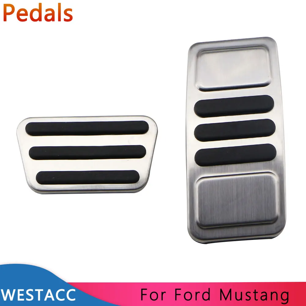 Stainless-Steel-Car-Pedals-for-Ford-Mustang-2015-2018-2019-2020-2021 ...