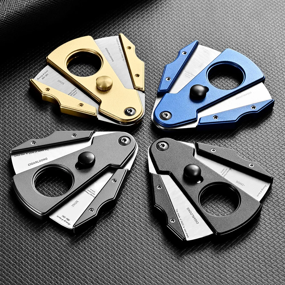 CIGARLOONG Cigar Cutter Sharp Portable Multi-Purpose Gift Box ...