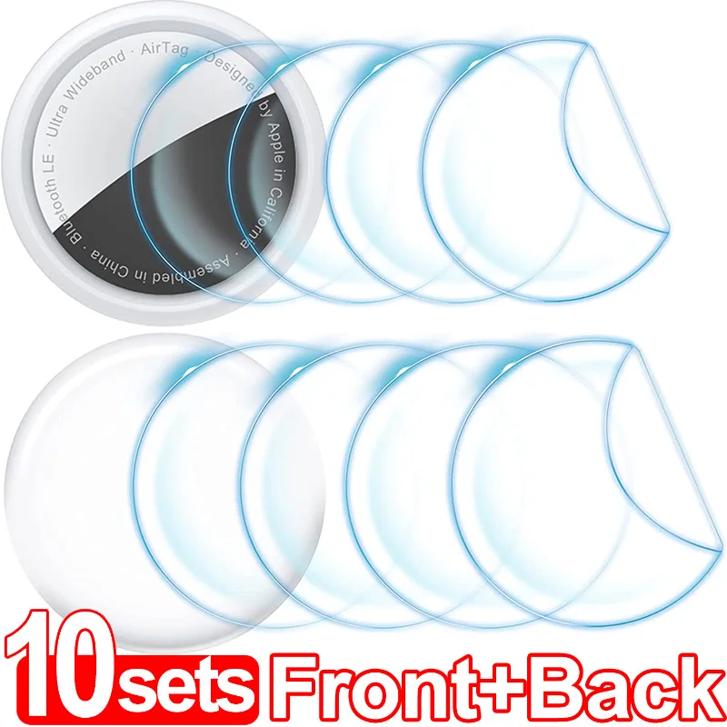 10Sets Front Back Stickers Screen Protector For Apple Airtag Tracker ...