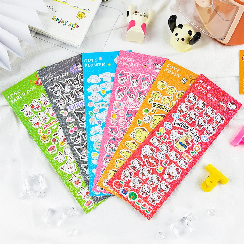 New My Melody Sanrio Goo Card Sticker Kuromi Cinnamoroll Sticker Pocket ...