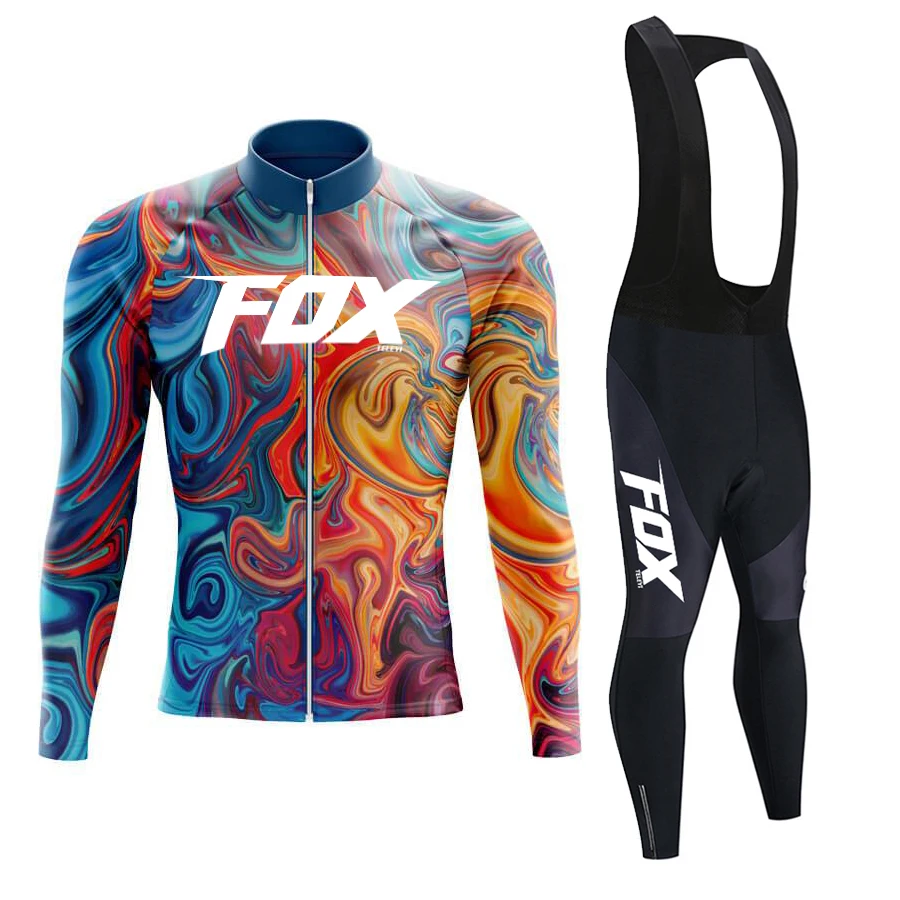 Fox-teleyi-Conjunto-de-ropa-de-ciclismo-para-hombre-Jersey-de-manga ...