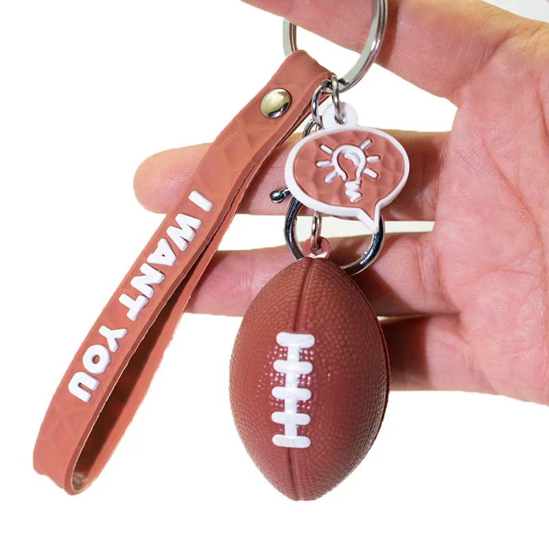 Creative-Fan-Rugby-Key-Chain-Men-Girls-Car-blue-ball-pendant-Sports ...