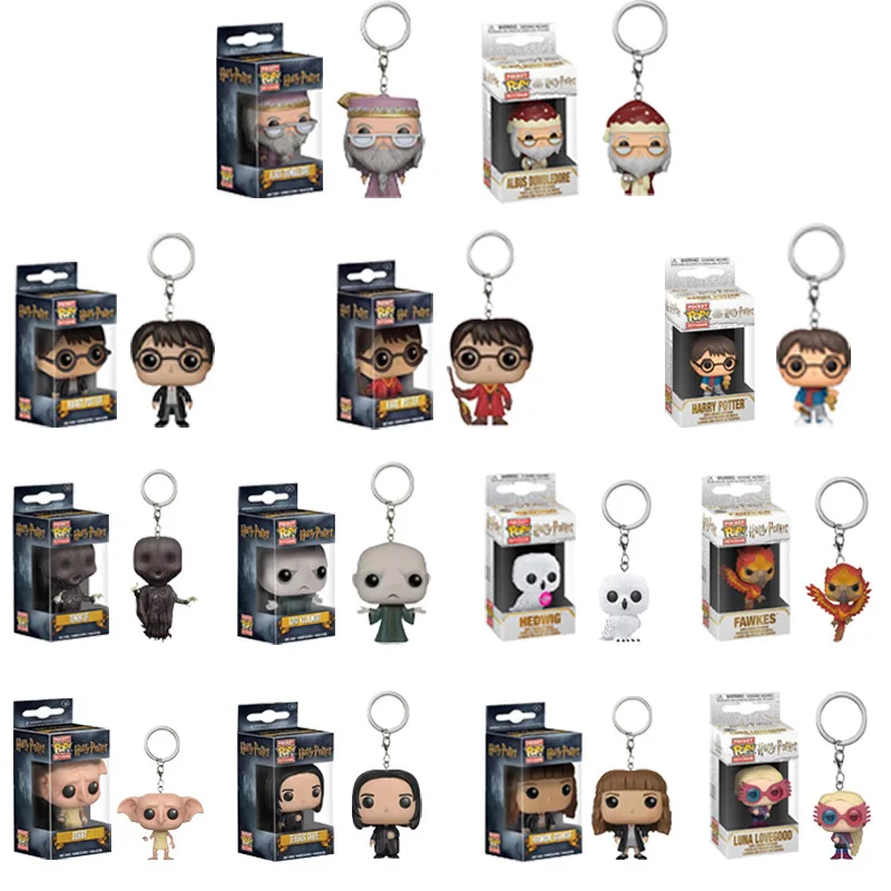 Funko-Keychain-Toy-Harry-Potter-Series-Ginny-Ron-Hedwig-Snape-Luna ...