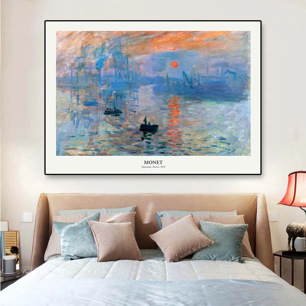 Claude Monet, Impression: Sunrise 1872, Oil