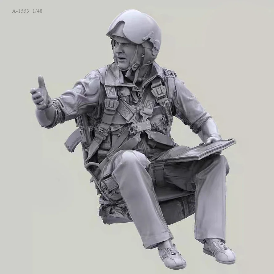 1-48-Resin-Soldier-model-kits-figure-colorless-and-self-assembled-A ...