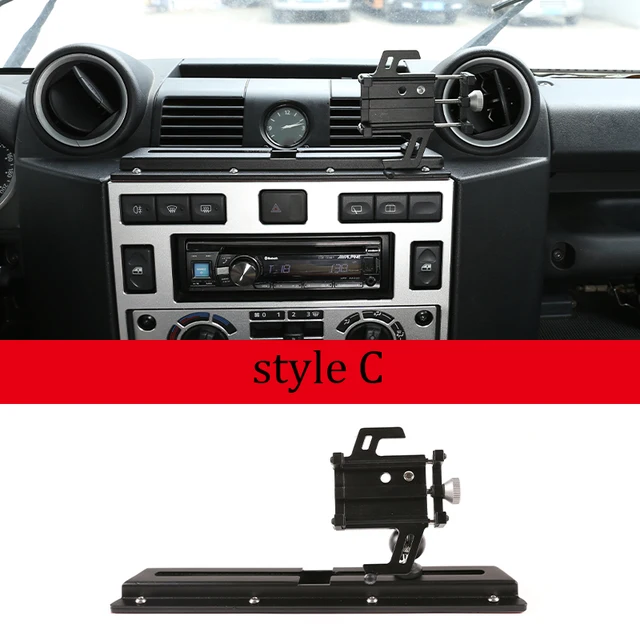 For 2004-2018 Land Rover Defender Center Console Aluminum Alloy Mobile ...