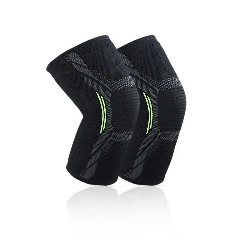 Single-Knitted-Nylon-Sports-Knee-Pad-Riding-Protective-Gear-Running ...