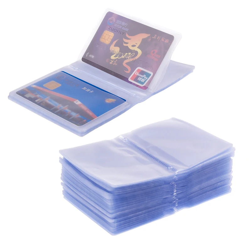 Tarjetero-transparente-impermeable-de-PVC-para-hombre-y-mujer-cartera ...