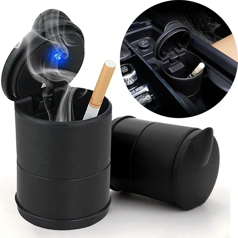 Universal Car Ashtray with Led Light Car Auto Ashtray Cigar Cigarette ...
