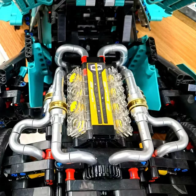 MOC 16915 Plating Engine Pipe Exhaust Accessories Compatible Lego 42115 ...