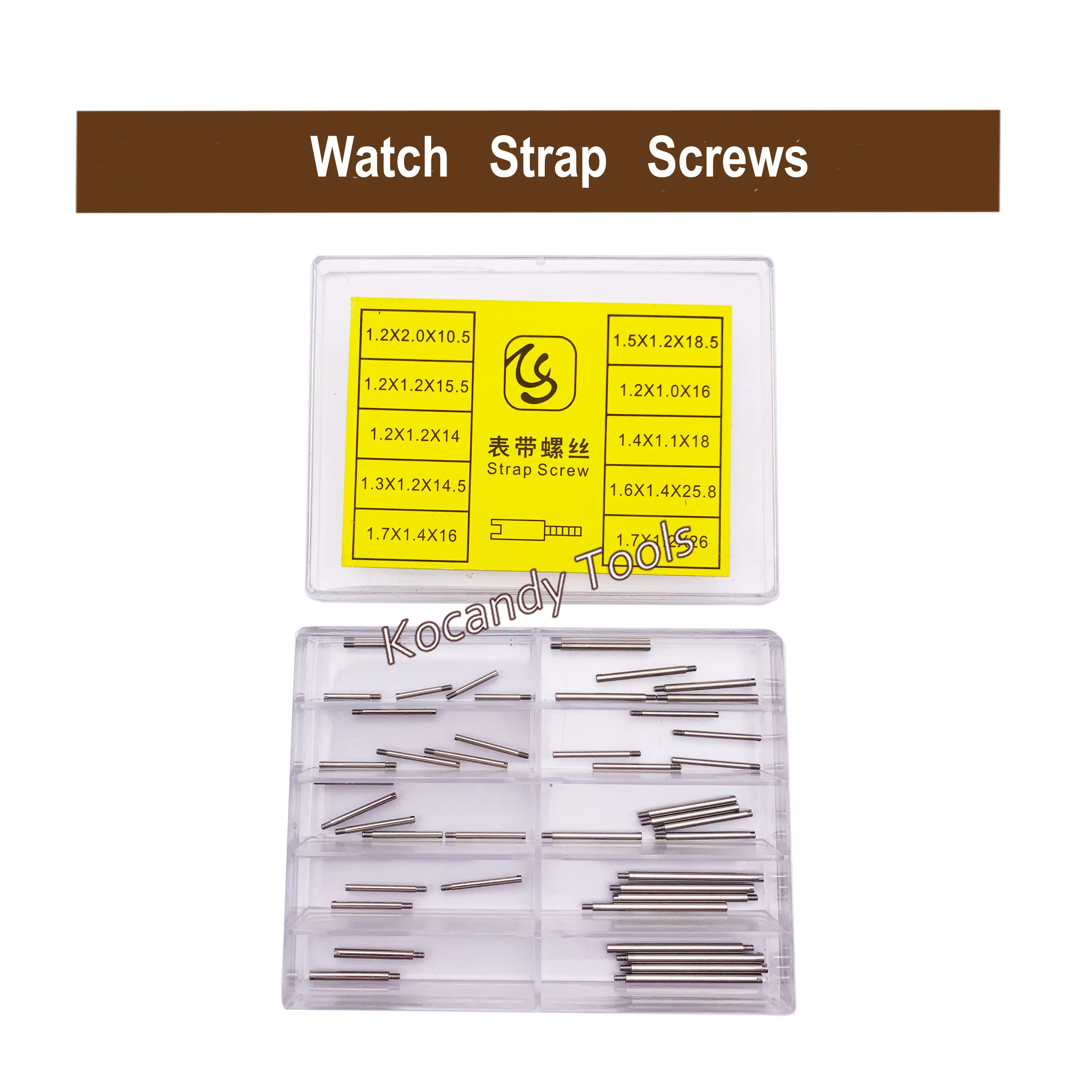 50 pcs Watch Band Strap Screw Link Pins Set Replacement Parts Watch ...