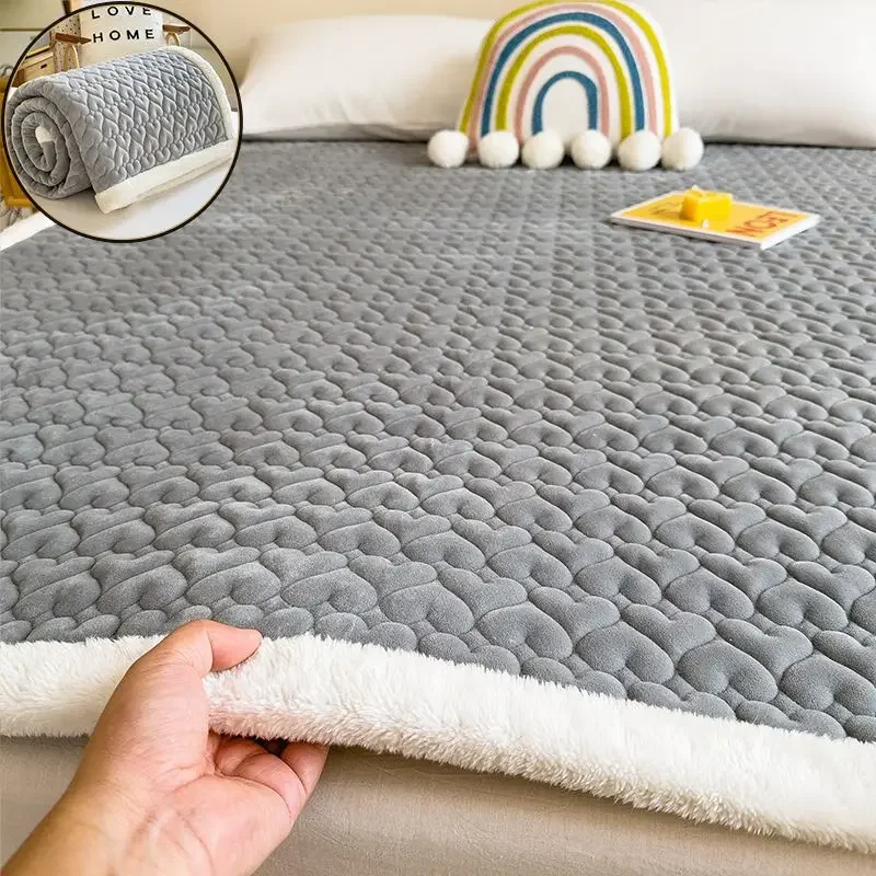 Cubierta-de-colch-n-suave-de-terciopelo-de-leche-para-invierno-colcha ...