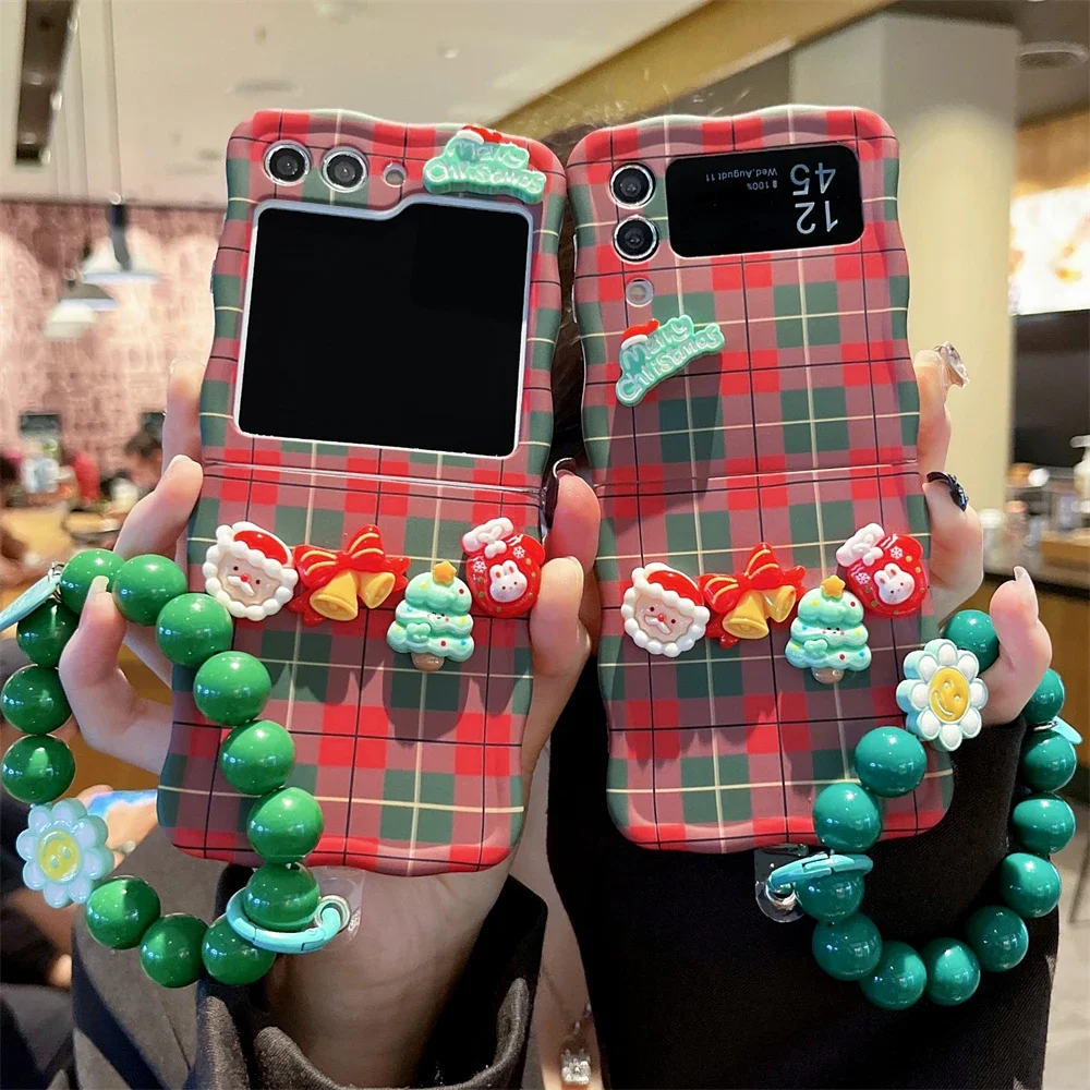 Christmas-Gift-Phone-Case-For-Samsung-Galaxy-Z-Flip-5-5G-With-Beads ...
