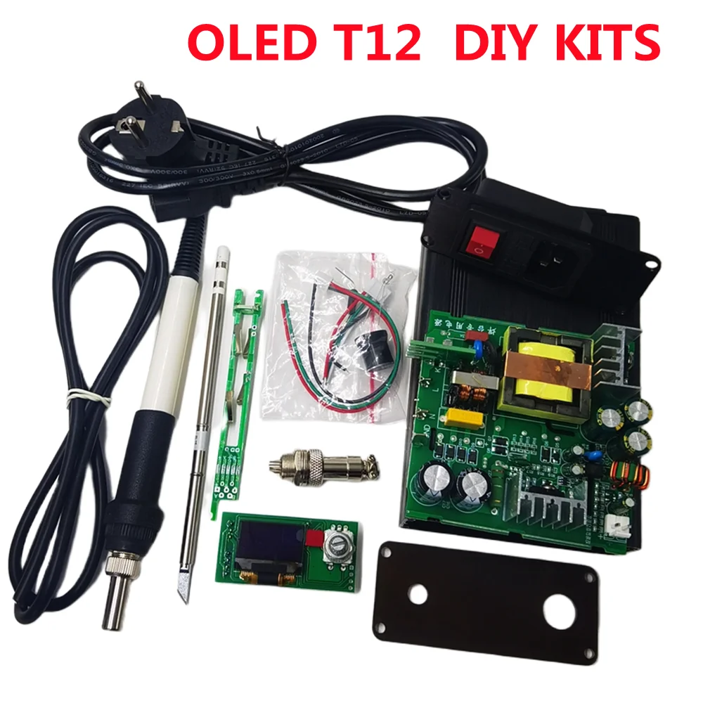 T12 STC-OLED 0.96inch soldering Station iron DIY parts kits Digital ...