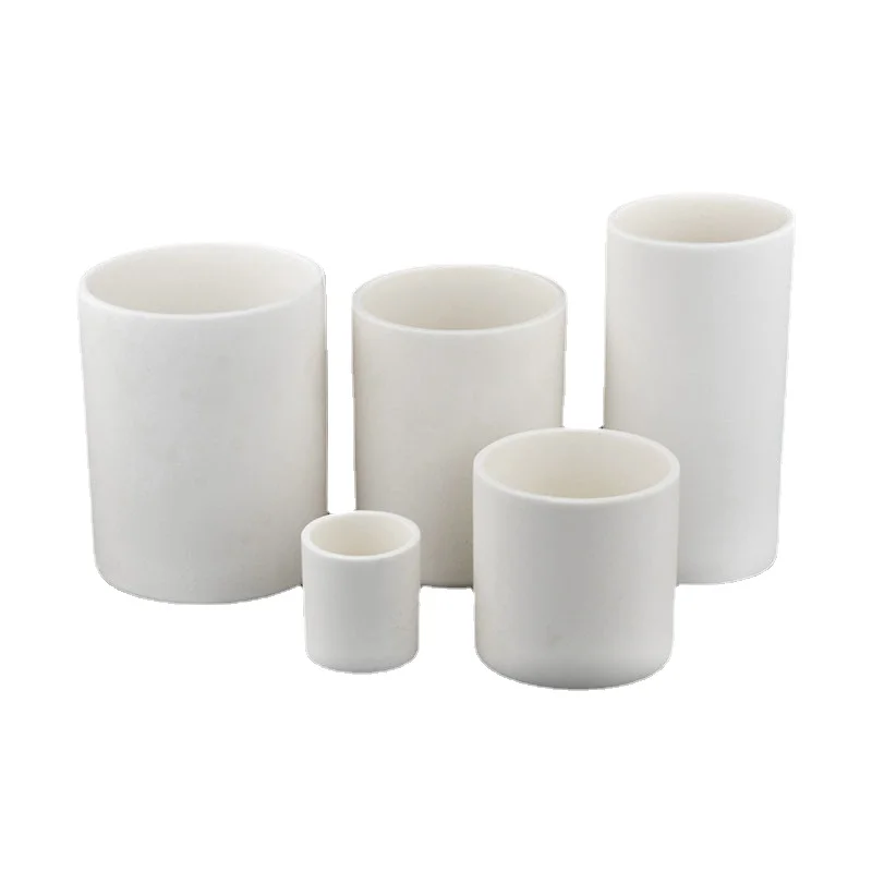 1pcs Lab 5ml To 1000ml Cylindrical Corundum Crucible 99% Alumina Ash ...