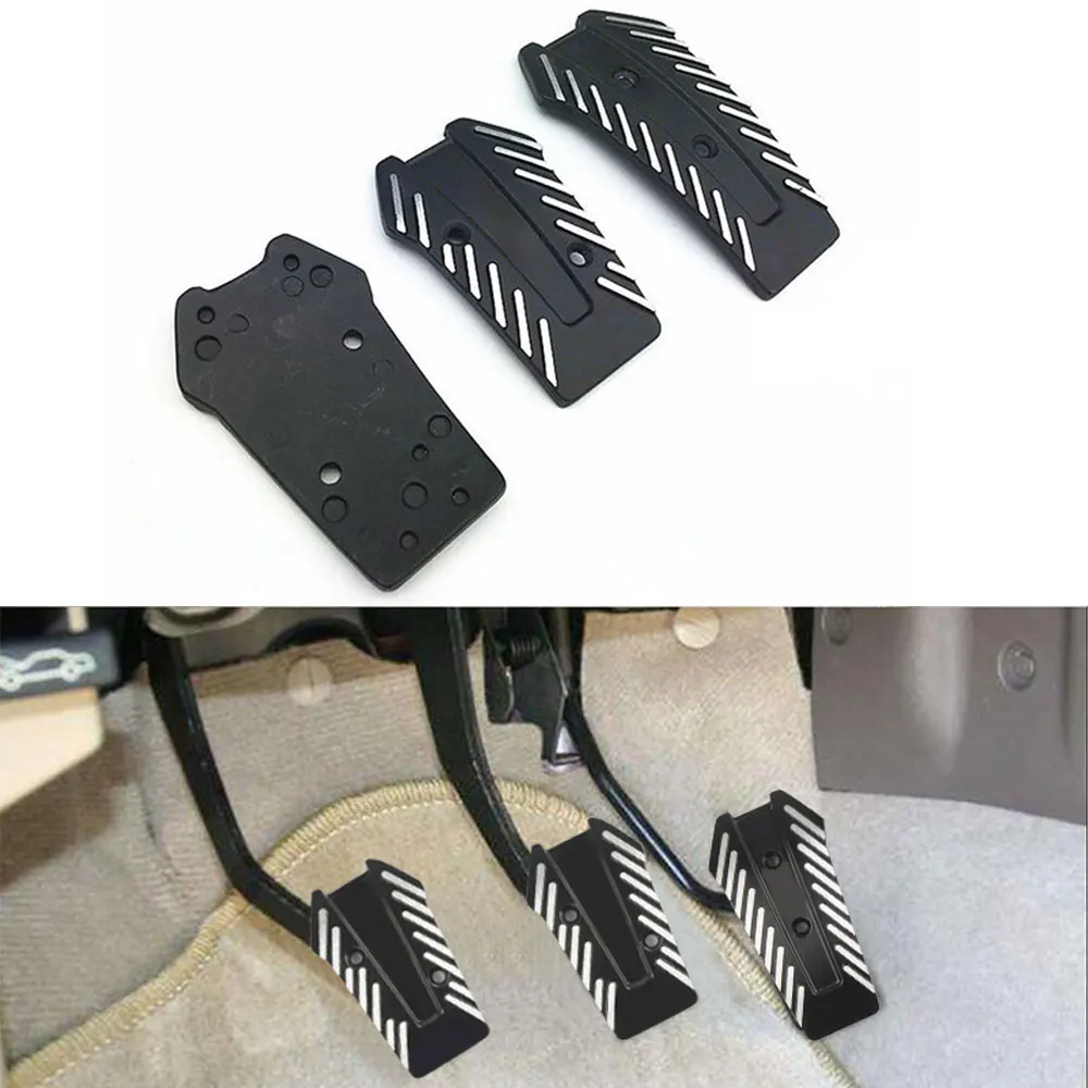 3Pcs-Set-MOMO-Style-Nero-Car-Racing-Pedals-Alu-Universal-Manual-Brake ...