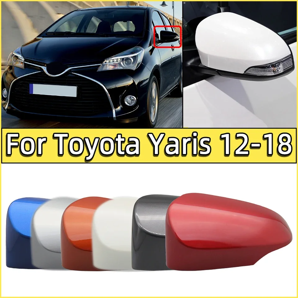 Rear View Mirror Cap Cover For Toyota Yaris Hatchback 2013 2014 2015 ...
